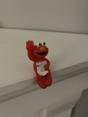 Vintage Sesame Street Elmo Figure Sitting With Map & Waving | eBay