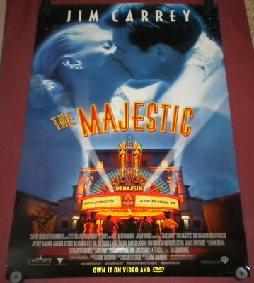 The Majestic Movie Poster 27x40 S/S Jim Carrey Bob Balban Brent Brisco ...