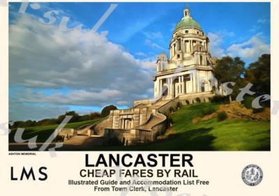 Vintage Style Railway Poster Lancaster A4/A3/A2 Print | eBay UK