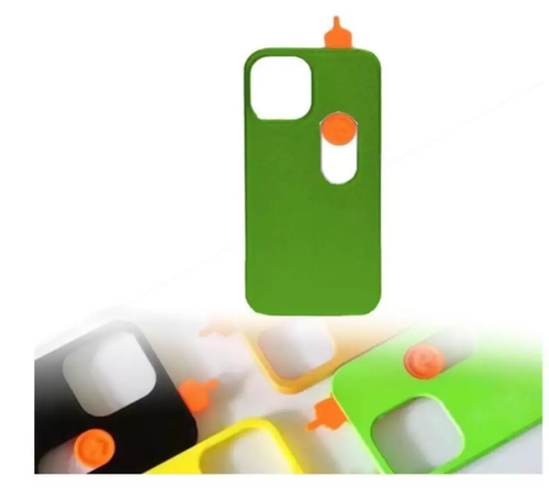 for iPhone 3D middle finger toy sliding mobile phone casePrinted toy ...