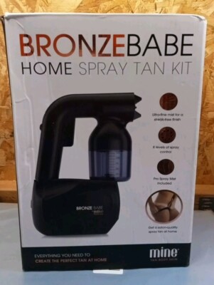 Mine Tan Body Skin Bronze Babe Personal Spray Tan Kit Black No Tan ...
