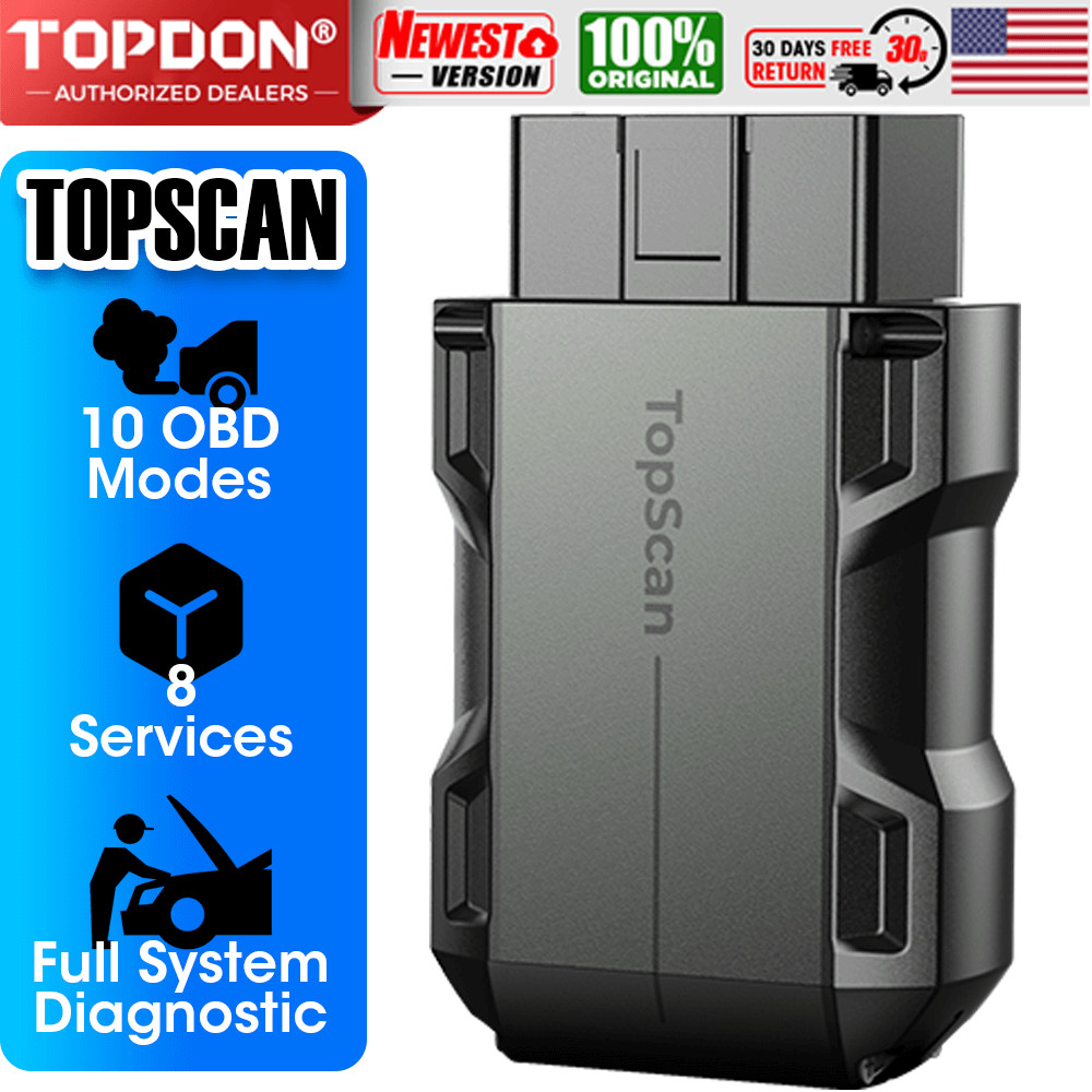 2023 TOPDON Topscan OBD Scanner Dongle Wireless Diagnostic Tool Work ...
