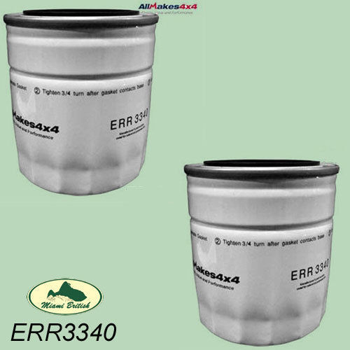 LAND ROVER OIL FILTER PAIR SET DISCOVERY RANGE P38 CLASSIC DEFENDER ...