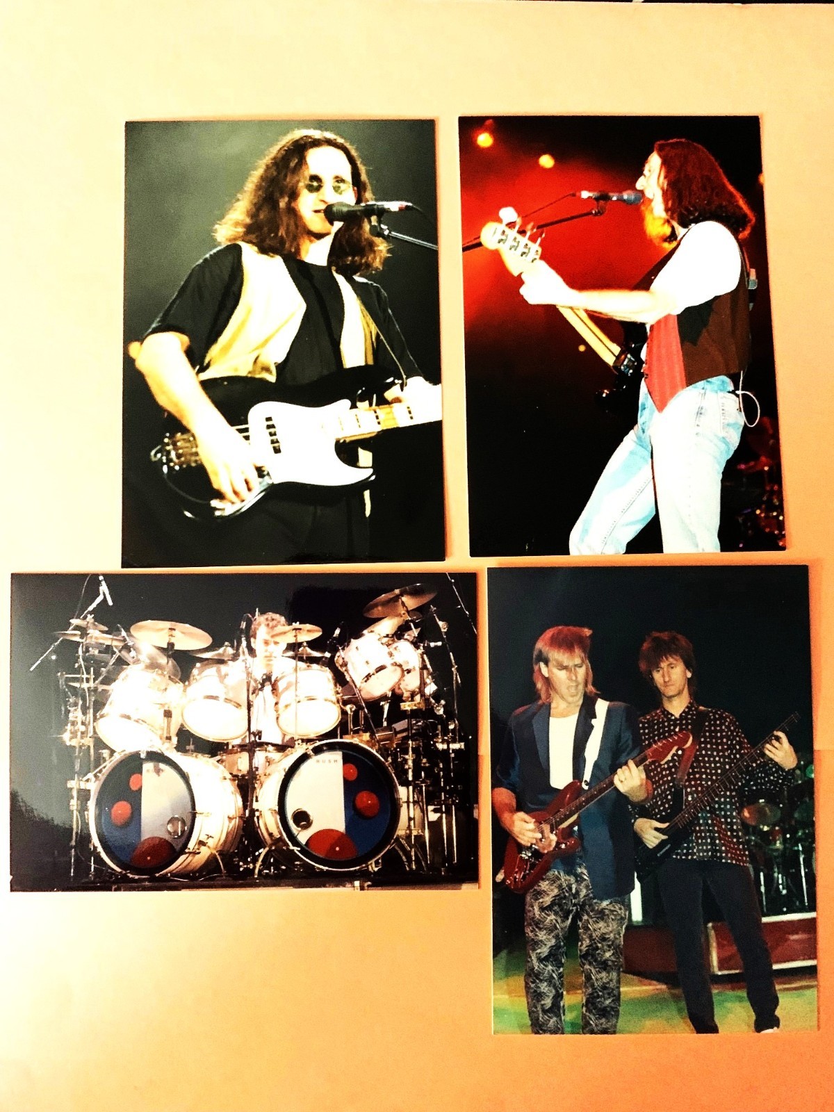 VINTAGE RUSH CLASSIC ROCK ARTIST LIVE IN CONCERT PHOTO SET 4 3x5 #7 | eBay