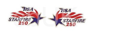 STARFIRE 250 BSA STANDARD CLEAR REVERSE DECALS x2 | eBay UK