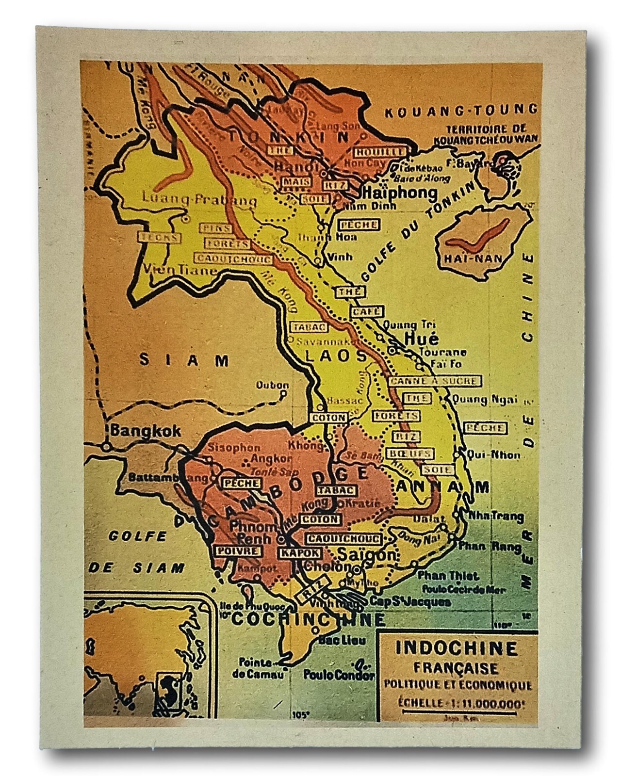 Vietnam War Propaganda Poster Vintage Map of Indochina Laos Cambodia ...
