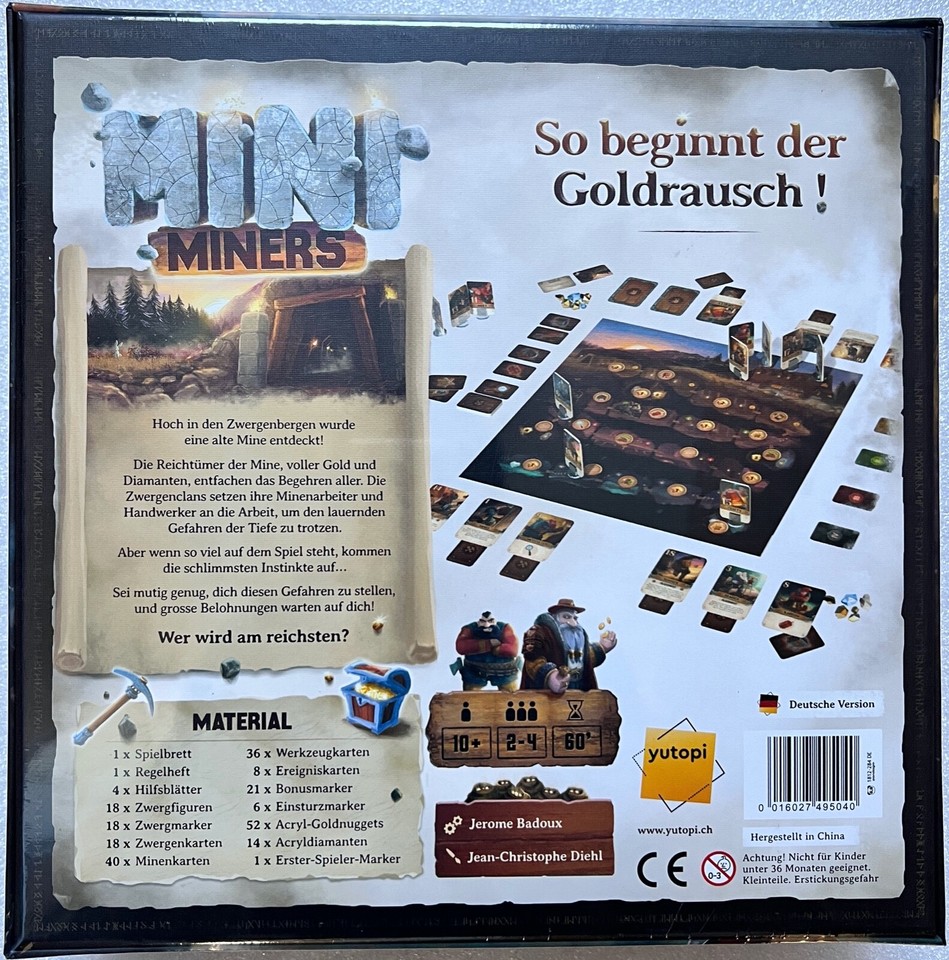 Mini Miners Yutopi Board Game Family Puzzle Strategy Expert Game | eBay