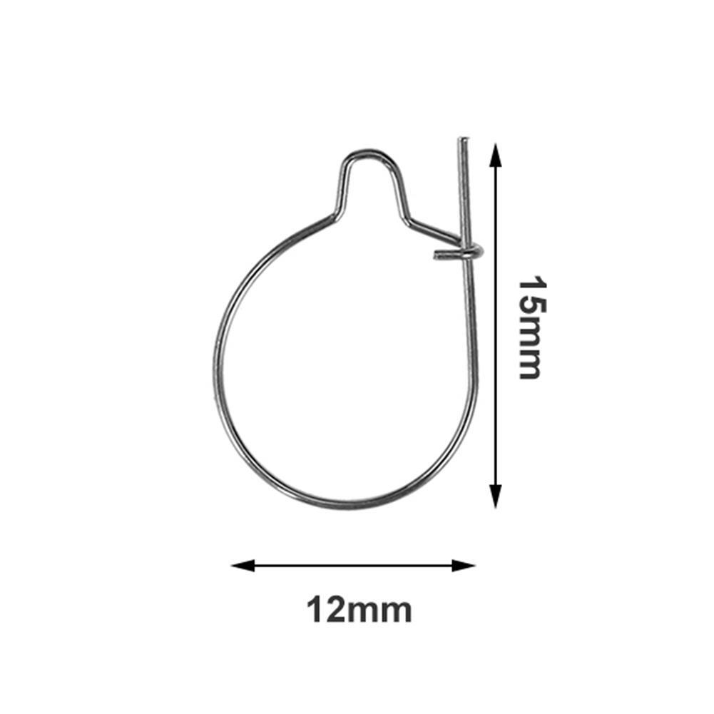 AU 20pcs Carp Fishing Maggots Earthworm Clip Hair Rig Worm Holder Hook ...