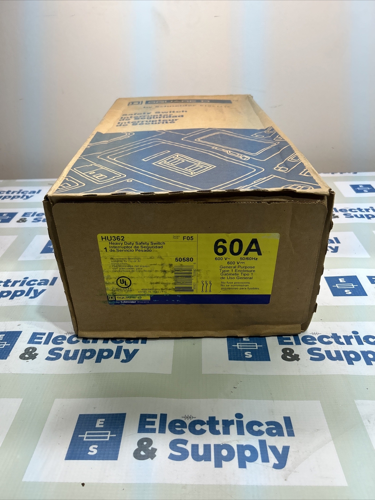 HU362 600VAC 60 Amps Heavy Duty Non-Fusible Safety Switch Square D | eBay
