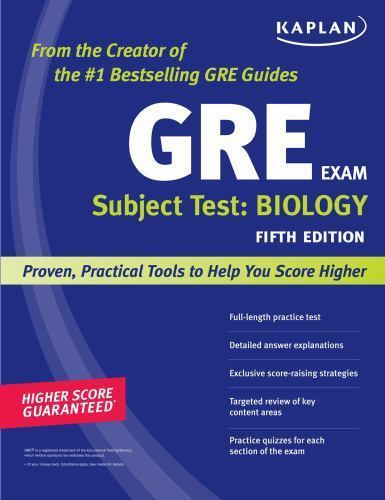 GRE Subject Test Biology 2010-2011 by Kaplan Publishing Staff (2010 ...