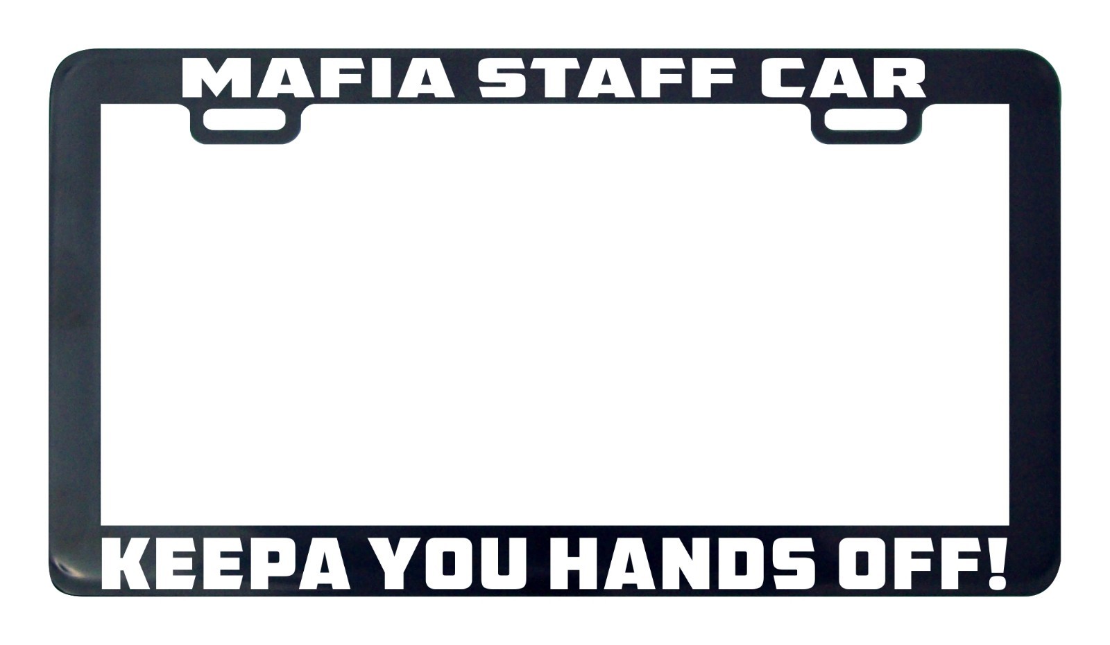 Mafia staff car keepa you hands off italy italian license plate frame ...