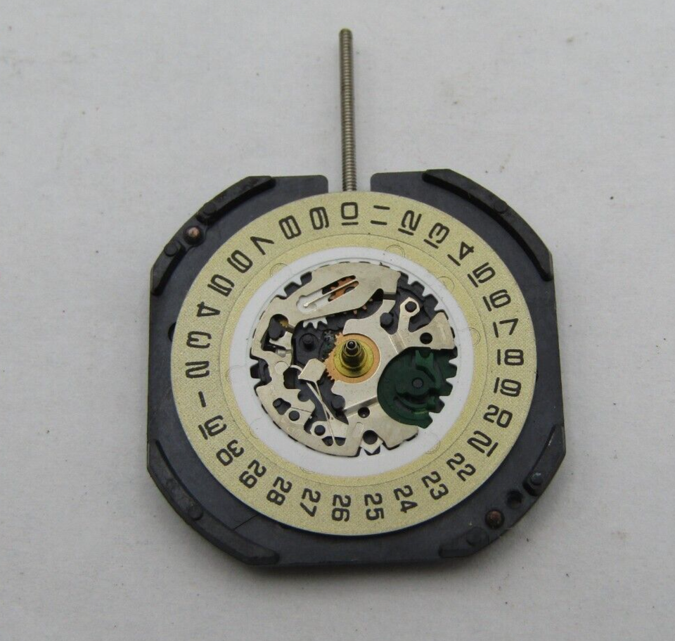 NEW JAPAN WATCH MOVEMENT VX44E NO JEWELS w/ DAY @ 3 DIAL TIME MODULE ...