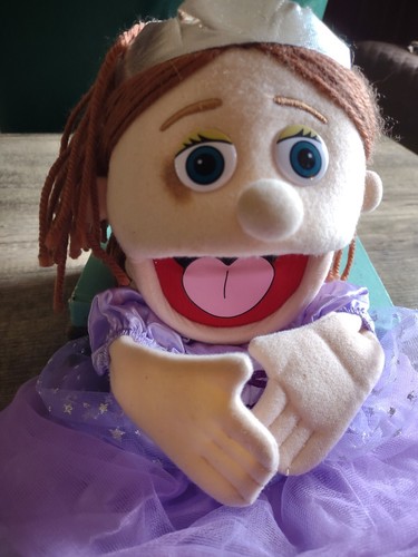 14" Princess With A Black Eye, Peach Girl, Hand Puppet 787793360305 | eBay