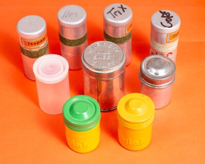 Lot of 7 Vintage Film Tins and one Snuff Tin | eBay