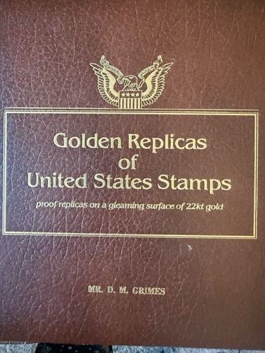 Golden Replicas of United States Stamps 22kt Gold Proof Set 41 Replicas ...