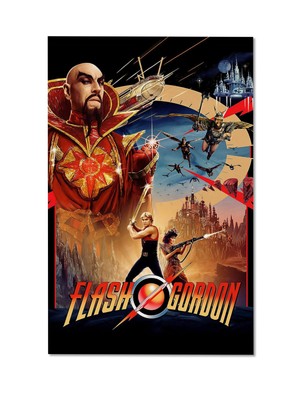 Flash Gordon Movie Poster Wall Art – Cult Classic 80s Movie Art Print ...