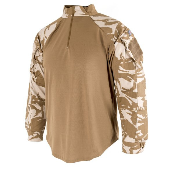 Authentic British Under Body Armor Combat Shirt - Desert Camo Padded ...
