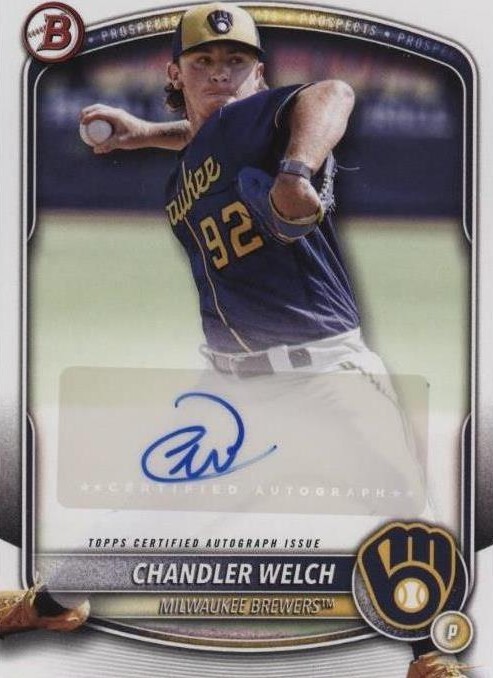 2025 Bowman - Paper Prospect Retail Autographs Chandler Welch #BPA-CW (AU, RC) for sale online ...