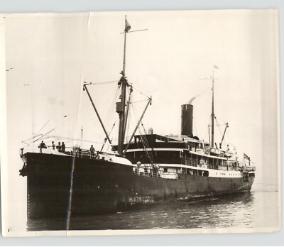 Panama Mail LINER SHIP "Corinto" with Medical Supplies SHIPS 1931 Press ...