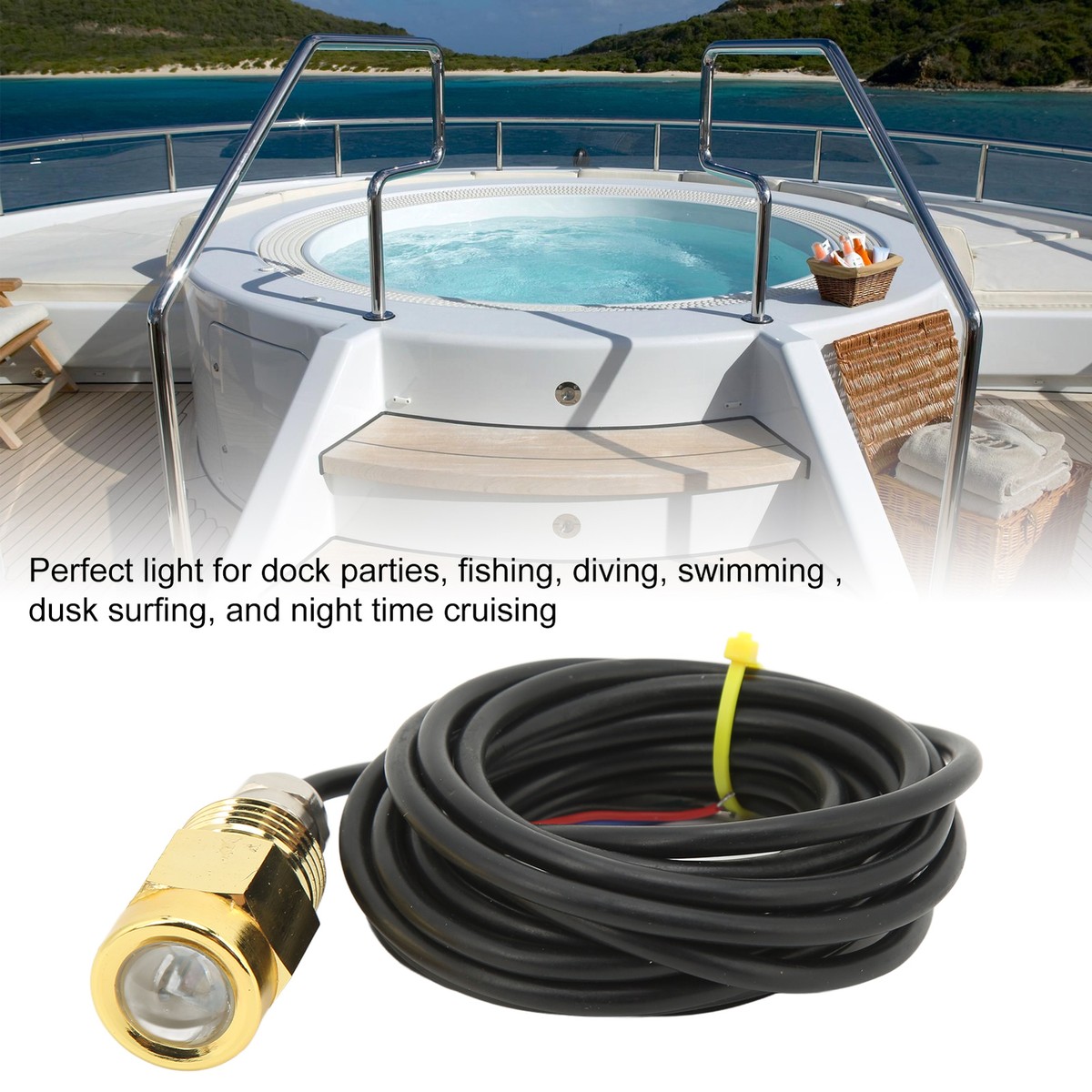 Blue Led Boat Drain Plug Pactrade Marine Boat Blue Led Drain Plug 1 2