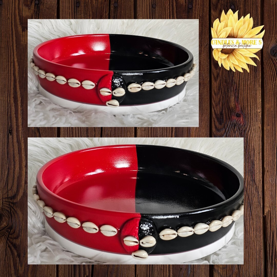 8" Elegua Clay Plate Cazuela Freidera Plato De Barro Yoruba Orisha ...