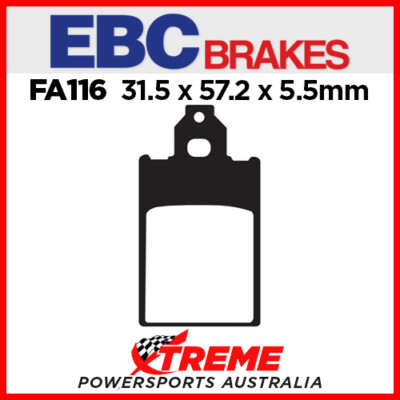 Beta TR34 86-88 EBC Organic Rear Brake Pads, FA116 | eBay Australia