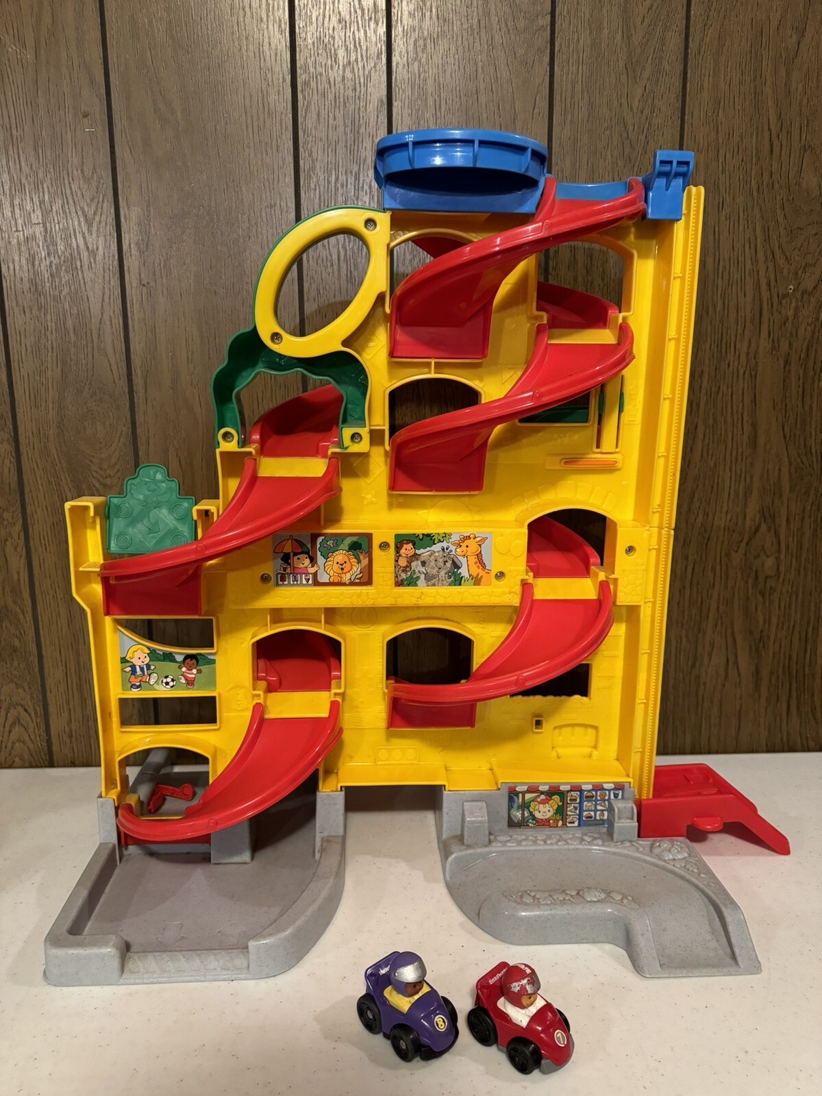 Little People Wheelies Stand and Play Rampway Toy With Cars | eBay