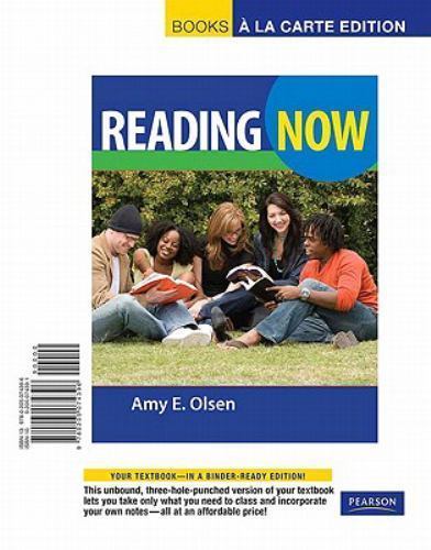 Reading Now, Books a la Carte Edition by Amy E. Olsen (2019, Ringbound ...