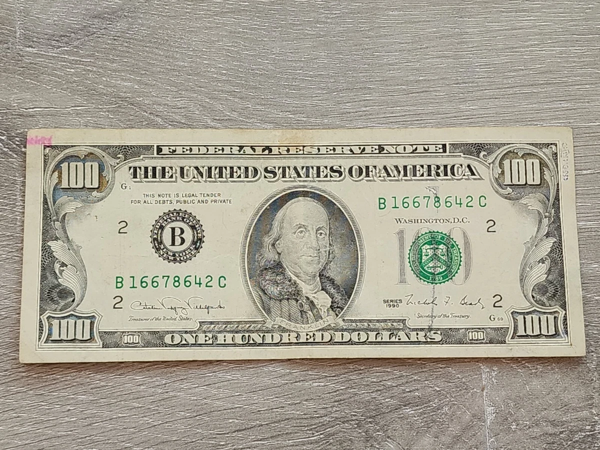 One Hundred Dollar Bill Back