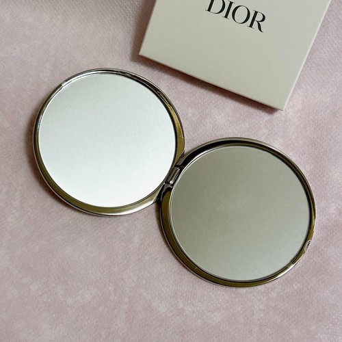 Dior novelty mirror silver 2024 double mirror compact mirror | eBay