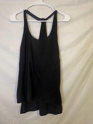 BCBG Maxazria Black Hi Low Racerback Top Edita Size Small | eBay