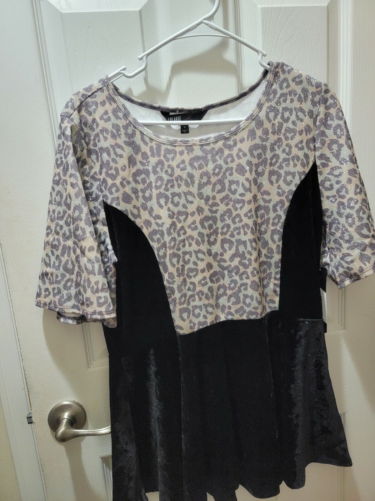 Lularoe Emma Nwt Medium, Elegant. Black and Leopard | eBay