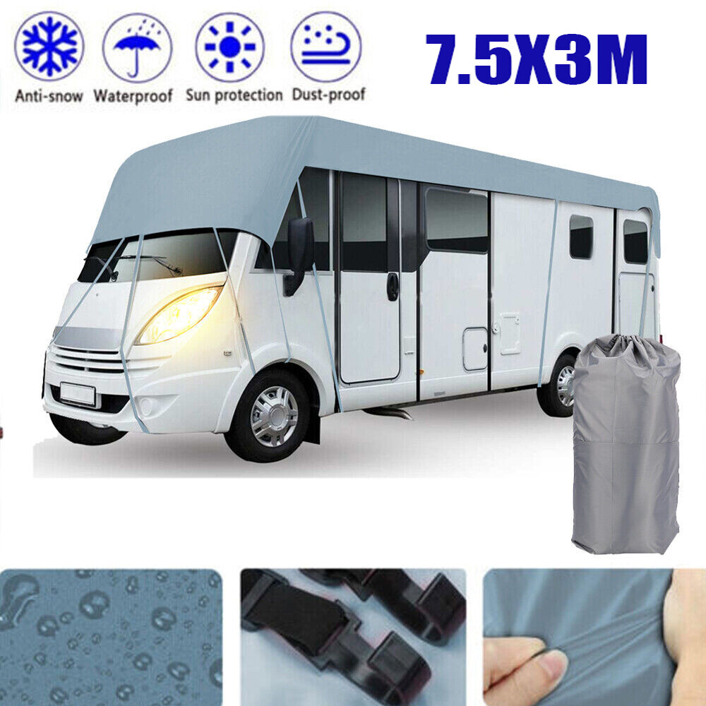 1x 210D Caravan Motorhome Roof Protective Cover Protection Wateproof ...