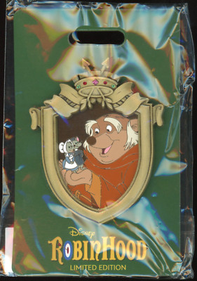 WDI Robin Hood 50th Anniversary Crest Friar Tuck Church Mice LE 300 ...