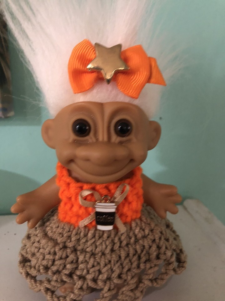 Troll crochet clothes -coffee Time Outfit-fits 5-6"troll-buy2+ Free ...