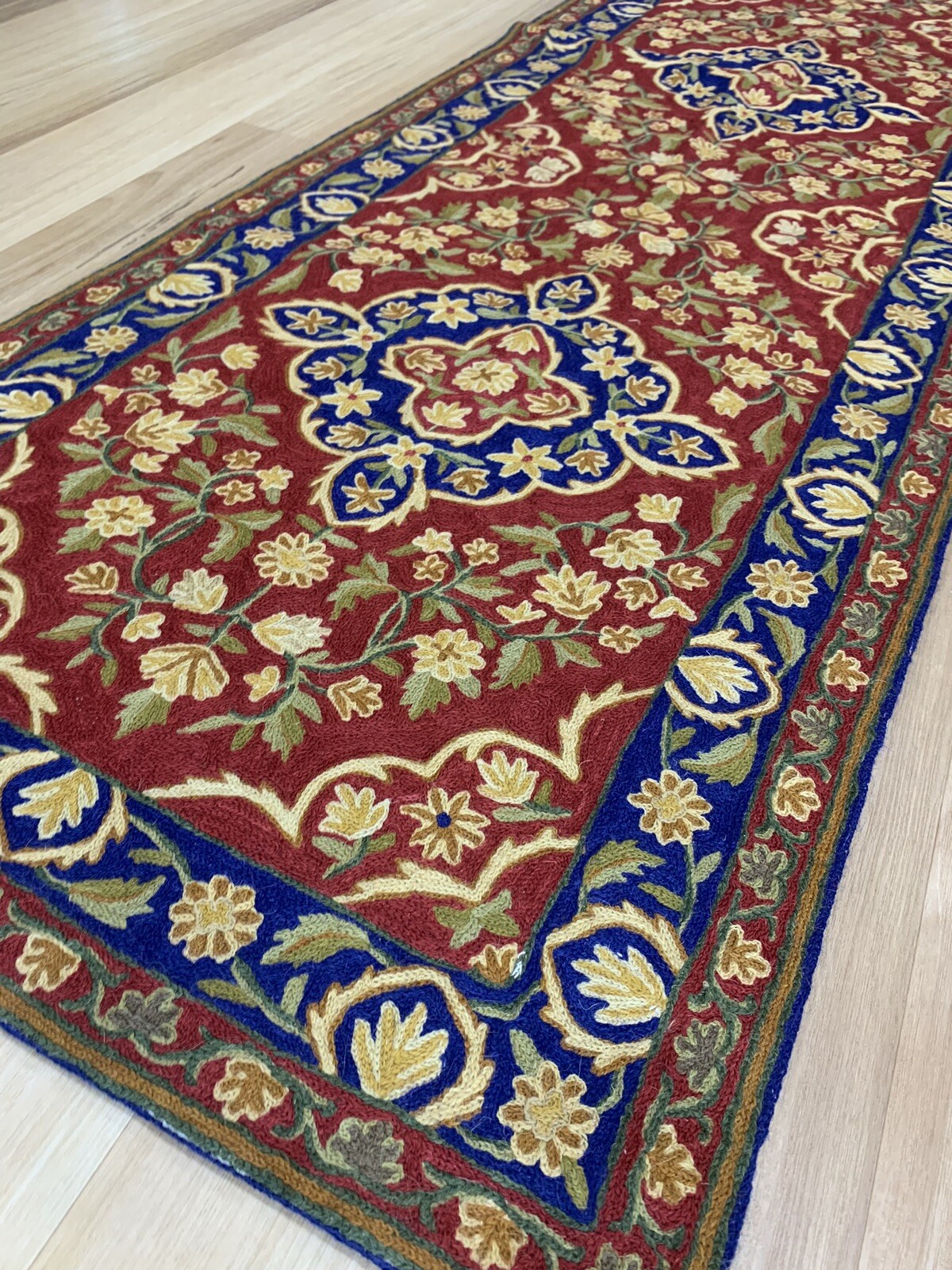 Oriental Persian Kashmir Handmade Wool Hallway Rug Runner Floor 245x76 ...