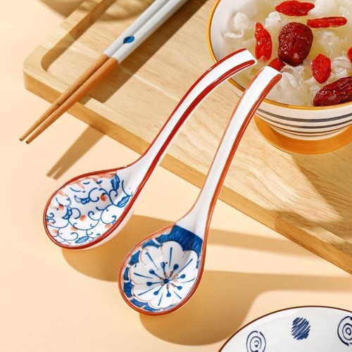 Japanese Style Ladle Congee Household Ramen Spoons New Ceramic Spoon | eBay
