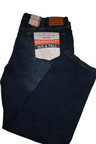WEATHERPROOF VINTAGE REGULAR TAPERED STRETCH BLUE JEANS SZ: 46 X 30 NWT ...