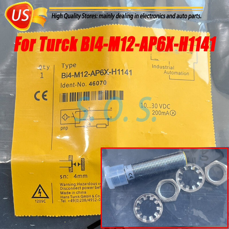For TURCK BI4-M12-AP6X-H1141 46070 Inductive sensor PNP # FREE SHIPPING ...