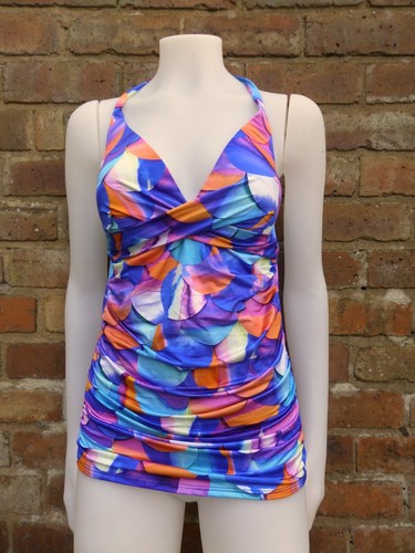 MOONTIDE halterneck tankini top (size 14) - multicoloured - BNWT | eBay