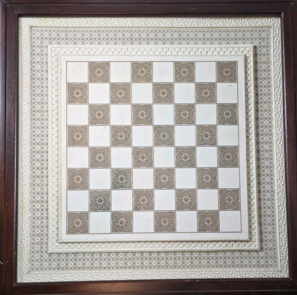 Rare Original Franklin Mint Raj Chess Set Complete Pedestal Base Indian ...