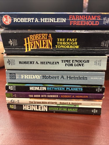 Lot of 8 Vintage Science Fiction Paperbacks by Robert A. Heinlein | eBay