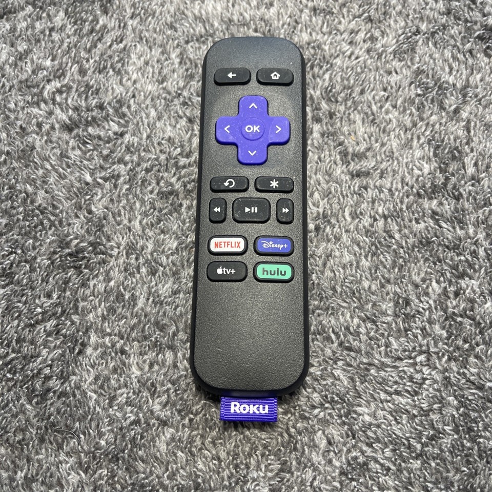 OEM ROKU TV REMOTE RC-ALIR 322600188 NETFLIX/DISNEY +/APPLE TV +/PRIME ...