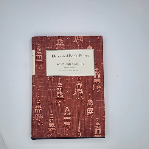 Decorated Book Papers 1973 Loring Harvard College Library HC DJ | eBay