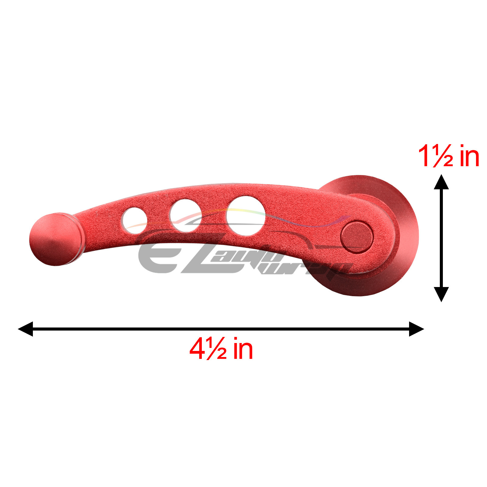 2pcs RED Car Window Winder Glass Crank Handle Aluminum Knobs Metal ...