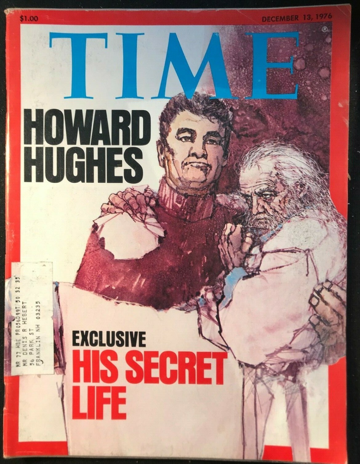 TIME MAGAZINE December 13 1976 HOWARD HUGHES / Henry Kissinger ...