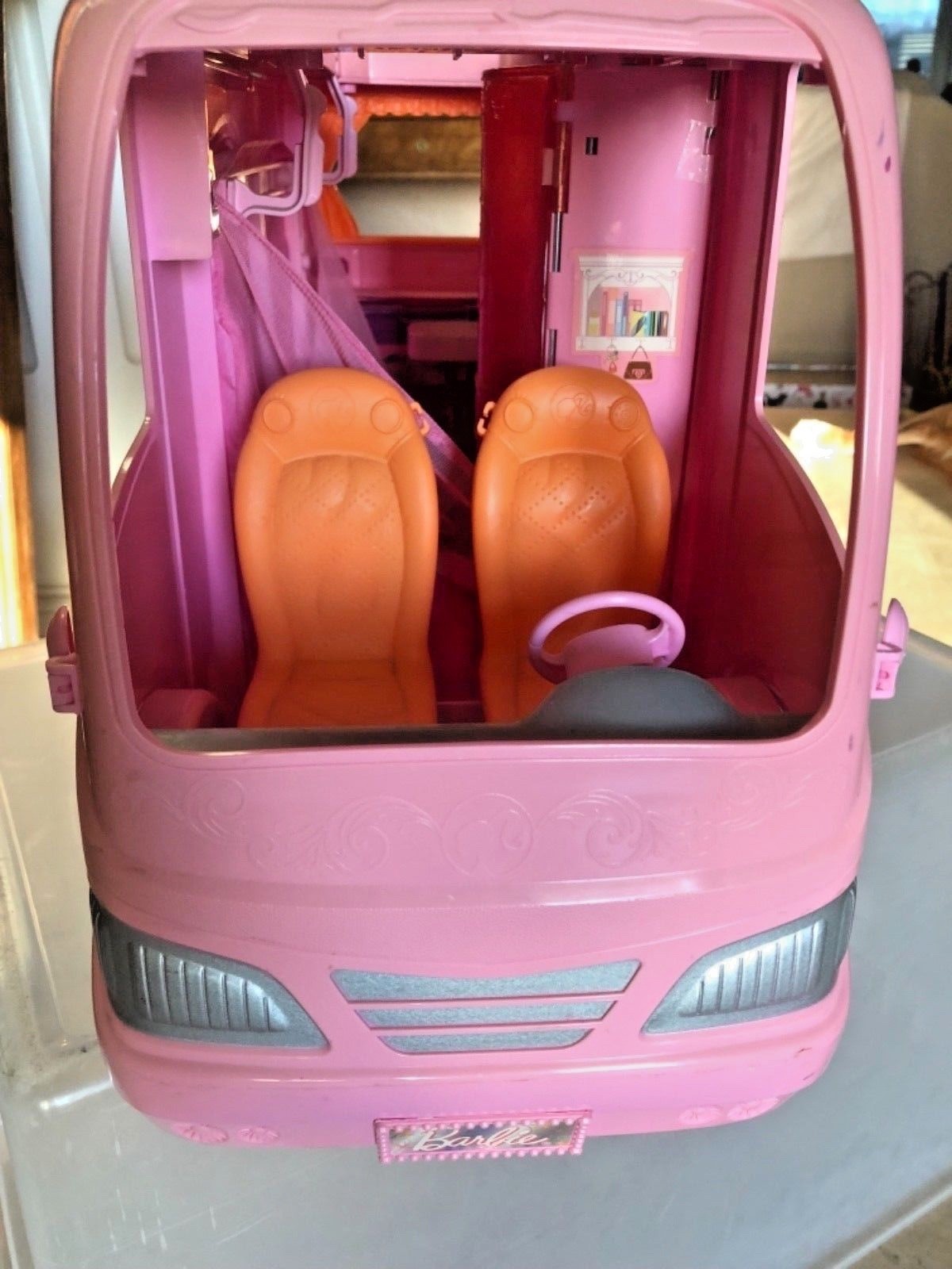 VINTAGE MATTEL BARBIE 2008 PINK POP RV CAMPER VAN W/ POP OUTVACATION ...