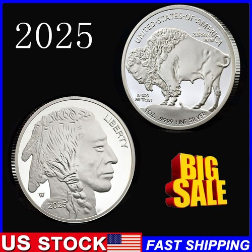 New Release American Bison 2025 Coin 1 oz .9999 Fine Silver Bullion ...