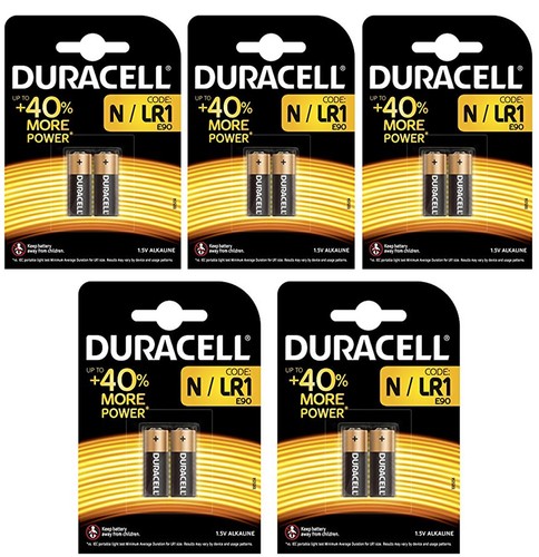 GENUINE 10X DURACELL N MN9100 1.5V ALKALINE BATTERY LR1 E90 AM5 ...