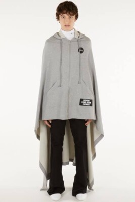 RAF SIMONS ASYMMETRICAL CAPE WITH HOOD AND ZIP CLOSURE | eBay